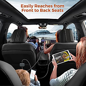 6 Multi Ports USB Car Charger + Bluetooth FM Transmitter for Car