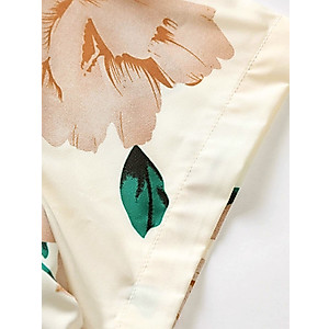 ZAFUL Men's Hawaiian Shirt - Short Sleeve Floral Pattern Button Down Shirt for Summer Beach Vacation (Light Coffee, XXL)