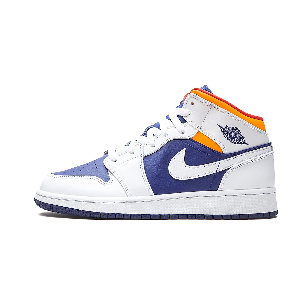 Nike Men's Shoes Sneaker, White Laser Orange Deep Royal Blue Track Red, 7.5 US
