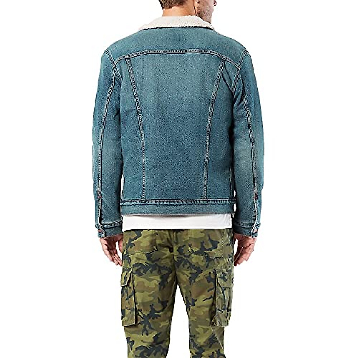 Levi Strauss Signature Gold Men's Signature Sherpa Lined Trucker Jacket, Johnny, Medium