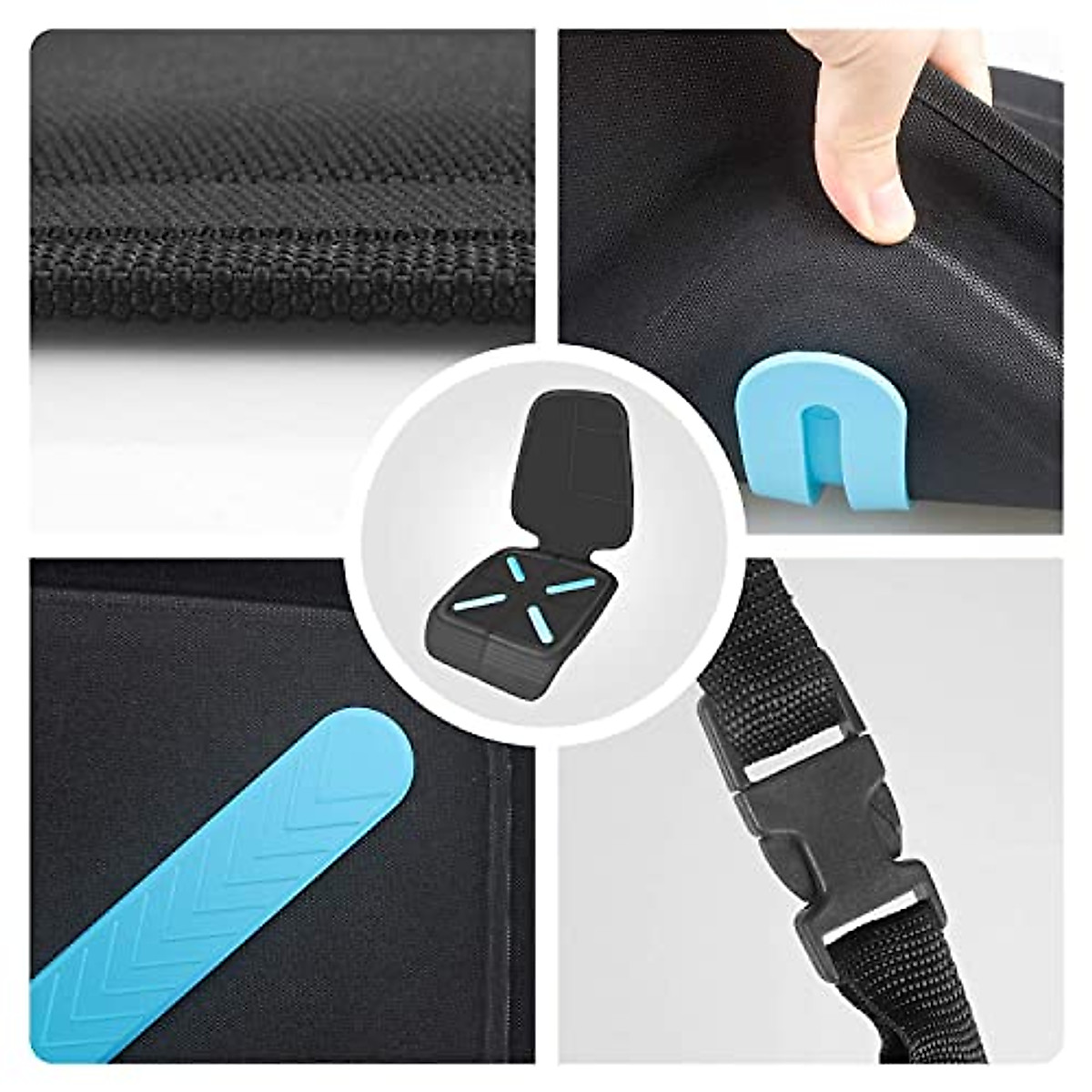 Car Seat Protector for Baby Child Car Seats, Shynerk Auto Seat Cover Mat for Under Carseat to Protect Automotive Vehicle Leather and Cloth Upholstery - Waterproof and Dirt Resistant - for SUV, Sedan