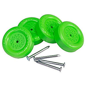 Official Pinewood Derby Wheels and Axles (Green)