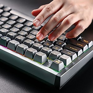 Hexgears X5pro Wireless Mechanical Keyboard, Triple Mode BT5.0/2.4G/USB-C Mechanical Keyboard with Kaihl Box Switch, I2 Mechanical Keyboard, 75% Gaming Keyboard 83