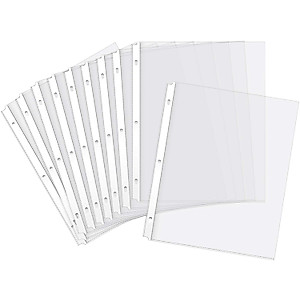 Sheet Protectors | 50 Pack Page Protectors - Sheet Protectors for 3 Ring Binder, 8.5” x 11”