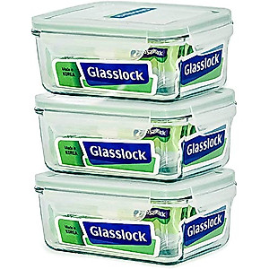 Glasslock Food-Storage Container with Locking Lids Oven and Microvave Safe - Rectangular 64oz