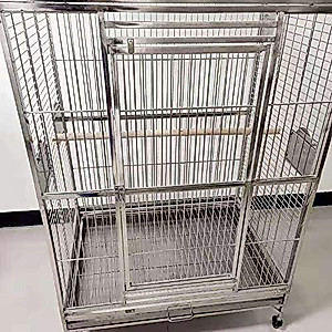 BMWPET SUS201 Stainless Steel PLAYTOP Style Bird CAGE Parrot CAGE 36"X26"X65"
