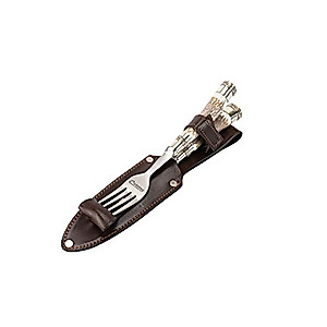 Knife & Fork Set with deer handle traditional made in Argentina Gaucho knife Steak Sets