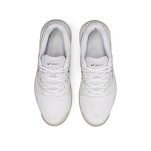 ASICS Women's Gel-Challenger 13 Tennis Shoes, 7.5, White/Pure Silver
