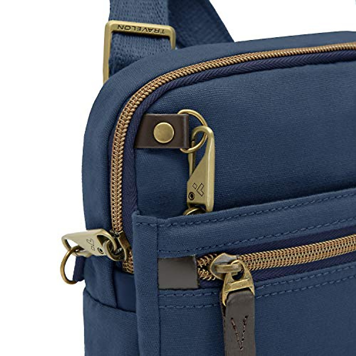 Travelon: Anti-Theft Courier Small N/s Slim Travel Bag - Navy