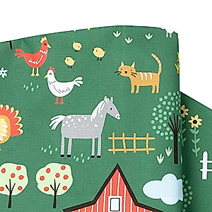 Boppy Nursing Pillow Cover, Green Farm, Cotton Blend, Fits the Original Support for Breastfeeding, Bottle Feeding and Bonding, Cover Only, Sold Separately