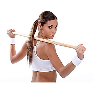 Unique Sports Athletic Performance Team Pack of 24 Wristbands (12 pair), Red