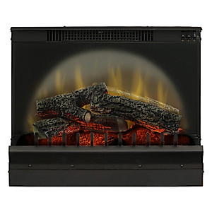 Dimplex DFI Series 23" Standard Log Set Electric Fireplace Insert (Model: DFI2309), 4692 BTU, 120 Volt, 1375 Watt, Black