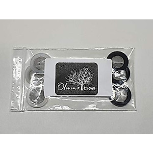 Black 20 pcs Silicone Washer Silicone Filter Gasket for Shower Head Water tap Faucet (White & Black 6 Pcs)