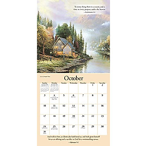 Thomas Kinkade Gardens of Grace with Scripture 2021 Wall Calendar