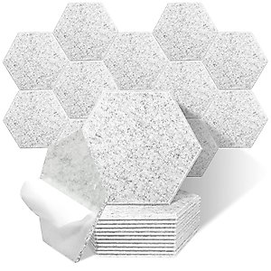 12 Pcs Acoustic Panels,Self-adhesive Sound Dampening Panels, 12 X 10.5 X 0.4 In Sound Proof Foam Panels,High Density Sound Proofing Padding for Wall, Acoustic Treatment for Studio, Home (grey)