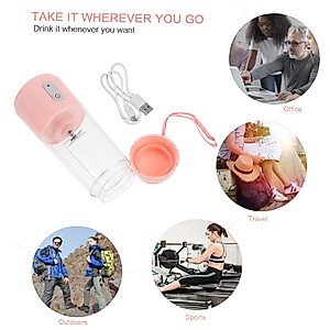 Holibanna 1 Set multifunctional juicer cup individual juicer cup blender shake mixer mini blender USB orange juicer maker travel Stainless steel portable machine