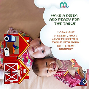 MOVEBO- Quiet Book Toddler Book (My Farm Day),Farm Animals Activity Busy Book,Felt Book,Quiet Book for Toddlers and Children