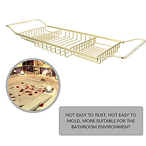 Stainless Steel Shower Tray: European Style Extendable Bathtub Tray for Luxury Bath Stainless Steel Over The Tub Bath Tray for Bathroom Accessories