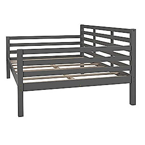 Flieks Solid Wood Clean Lines Daybed, Full-Size Bed Frame Multi-Functional Daybed for Kids/Teens Bedroom/Guest Room Furniture, No Box Spring Required