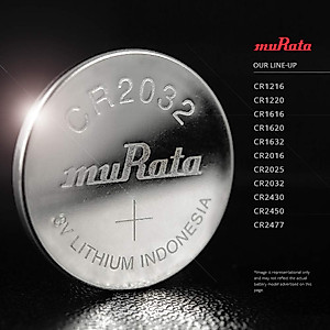 Murata CR2450 Battery DL2450 ECR2450 3V Lithium Coin Cell (25 Batteries)