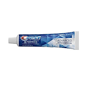 Crest 3D White Advance Whitening Flavoride Anticavity Toothpaste 5 Pack 5.6 Oz Net Wt 28 Oz