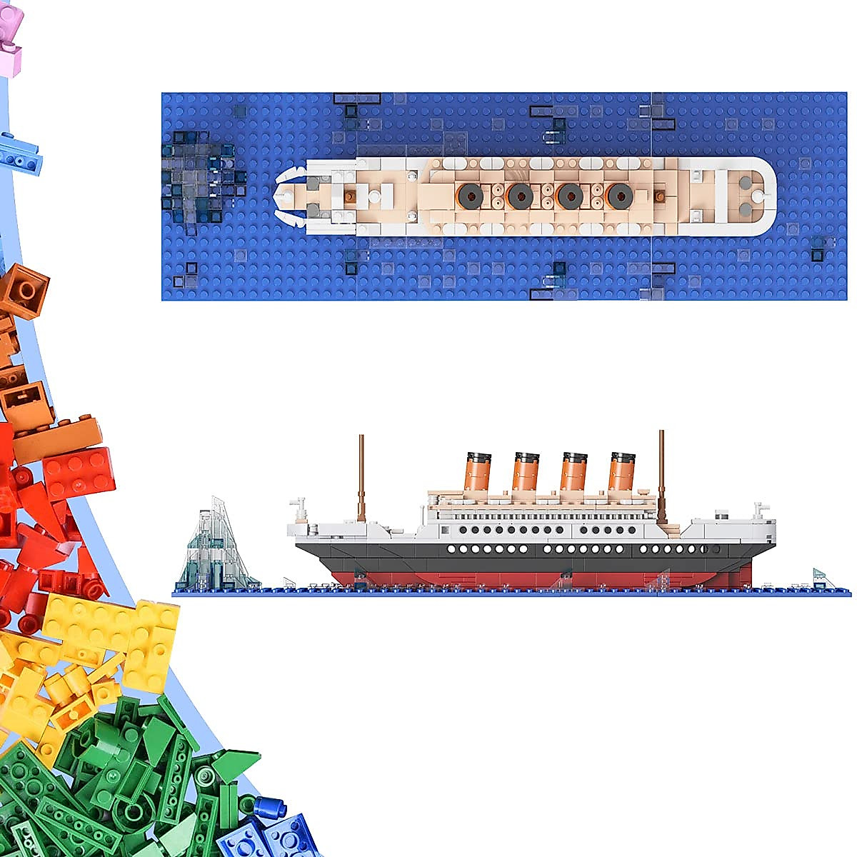 OneNext RMS Titanic Model Large Building Block Set 548pcs 100% Compatible DIY Educational Toys 3D Puzzle Gift for Adults and Kids