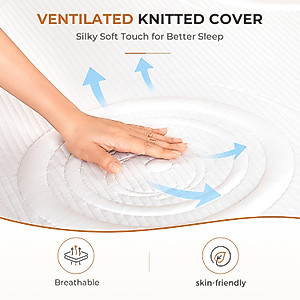 Sweetnight Full Size Mattress, 12 Inch Full Memory Foam Mattress for Pressure Relief with Breathable Fabric, Medium Plush Full Mattress in a Box, CertiPUR-US Certified Full Bed Mattress