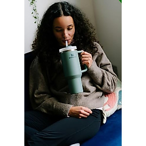 Stanley Quencher H2.0 Tumbler with Straw 30 oz | Flowstate 3-Position Lid | Cup Holder Compatible for Travel | Insulated Stainless Steel Cup | BPA-Free | Shale