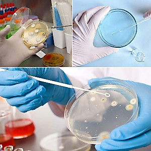 50 Pack Plastic Petri Dishes with Lid, 90mm Dia x 15mm Deep Sterile Petri Plates with 100 Pack 3 ml Plastic Transfer Pipettes, Petri Dish Set for Lab, Experiment, Biology, Microbiology Studies