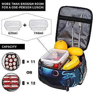 dreambest Axolotl 3 Piece Large Capacity Backpack Set With Lunch Bag & Pencil Case, Perfect For Travel