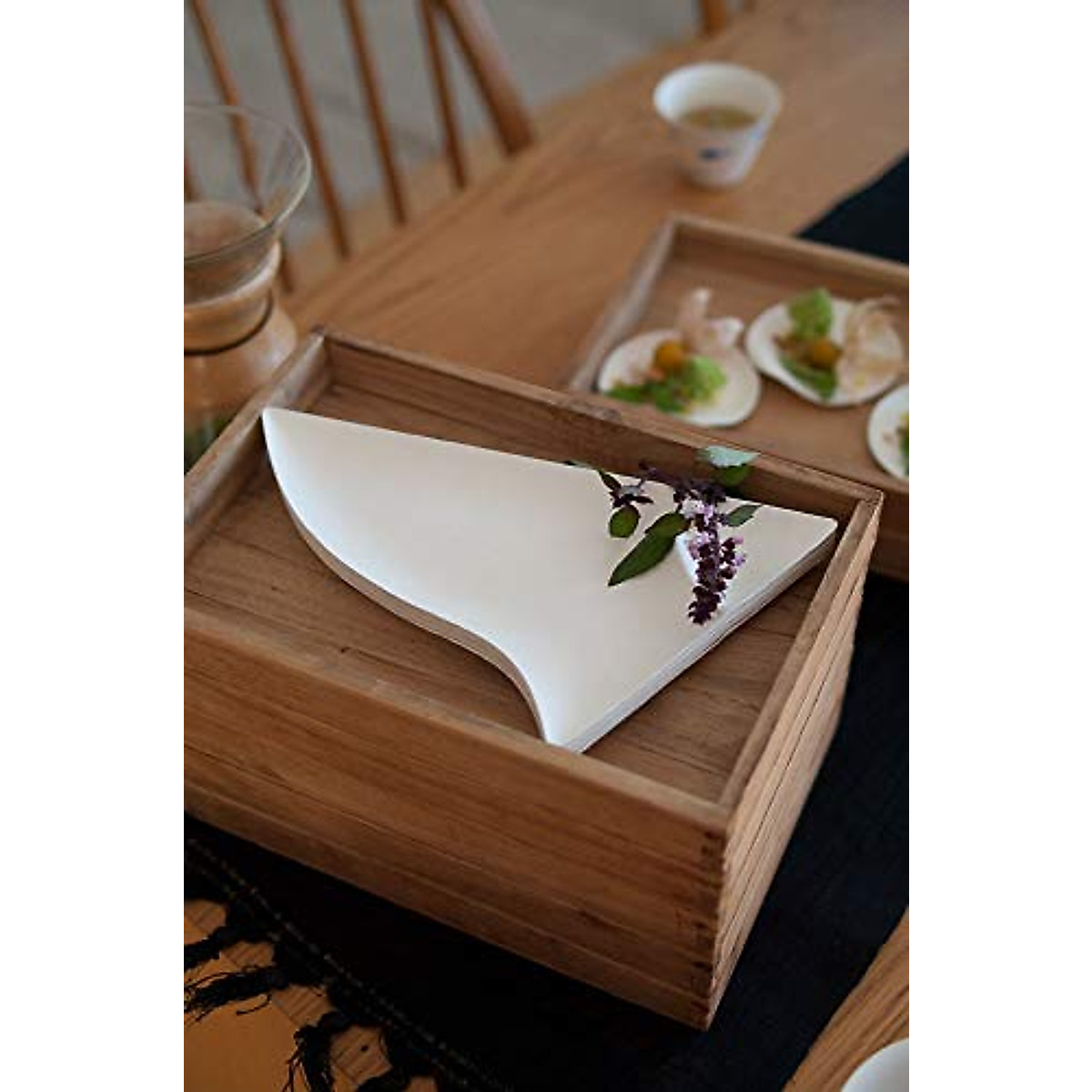 WASARA DM-013R Medium Plate, White, 10.3 inches (26.1 cm), 6 Pieces