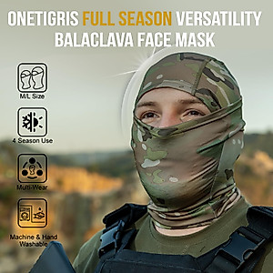 OneTigris Tactical Hood Headwear Balaclavas Full Face Mask