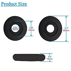 Bingle Ear Cushions Foam Doughnut Replacement for Plantronics Supra Plus Encore and Most Standard Size Office Telephone Headsets H251 H251N H261 H261N H351 H351N H361 H361N (4 Pack) (BEC-DN4)