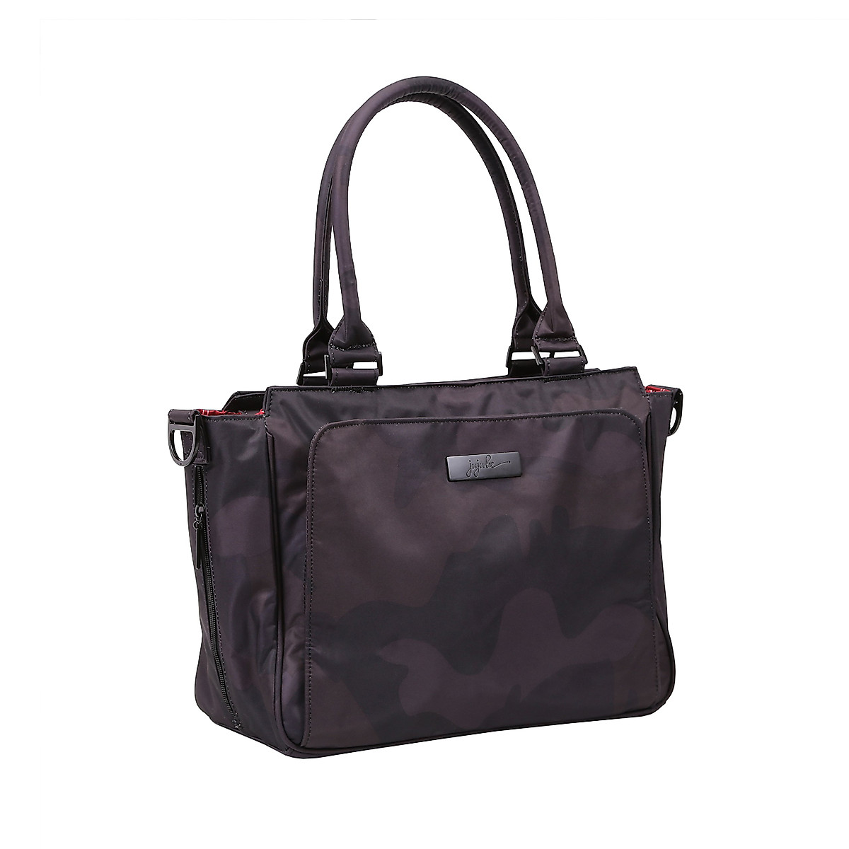 JuJuBe Be Classy Structured Multi-Functional Diaper Bag/Purse, Onyx Collection - Black Ops