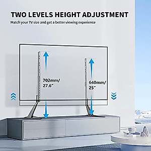 Suptek Table Top TV Stand, Screen Monitor Riser for 22-65 inches LCD Flat Screen TV, VESA up to 800x400mm