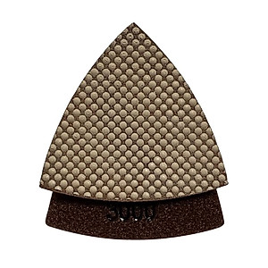 3" Triangular Diamond Grinding/Polishing Pads for Oscillating Tools, 30, 60, 120, 200, 400, 800, 1500, 3000 Grit