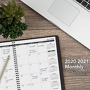 Academic Planner 2020-2021, AT-A-GLANCE Monthly Planner, 7" x 8-3/4", Medium, Black (7012705)
