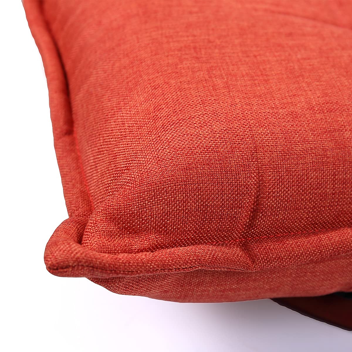 Orange Folding Floor Gaming Chair for Adults 360 Degree Swivel Video Game Chair Sofa with Back Support