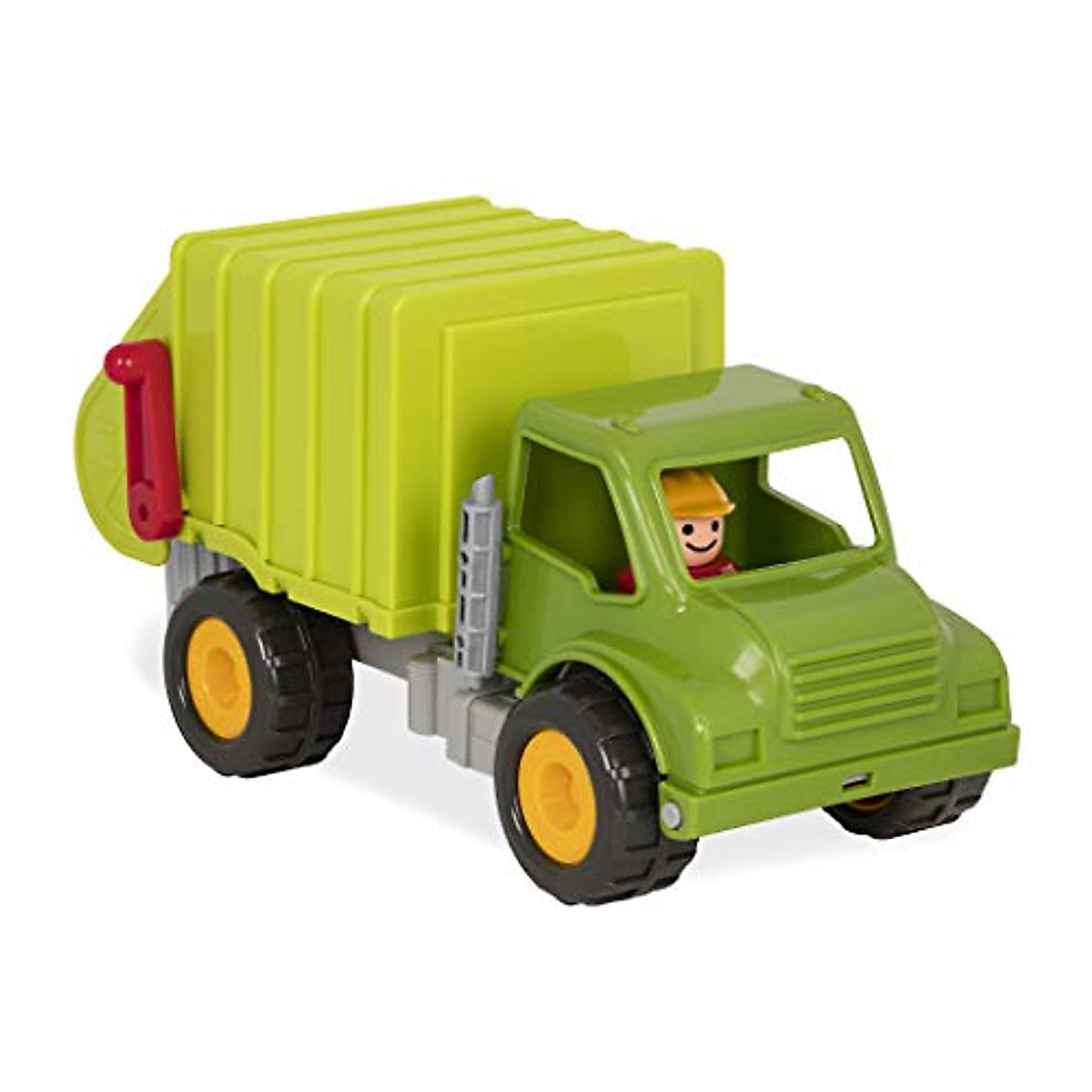 Battat – Green Recycling Truck – Classic Toddler Trucks – Eco-Friendly Toy – Soft Rubber Wheels – 18 Months + – Garbage Truck