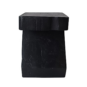 Christopher Knight Home Jingle Outdoor Light-Weight Concrete Side Table, Black