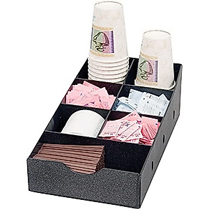 Vertiflex Vfcc169 Condiment Caddy, 8 3/4W X 16D X 5 1/4H, Black