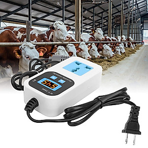 Liccx Digital Humidity Controller,0~99percent RH Ultra-Wide Control Range Hygrostat Humidity Switch for Greenhouse(US Plug)