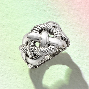 Ross-Simons Italian Sterling Roped Ring