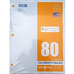 Graph Filler Paper 5x5 Ruled