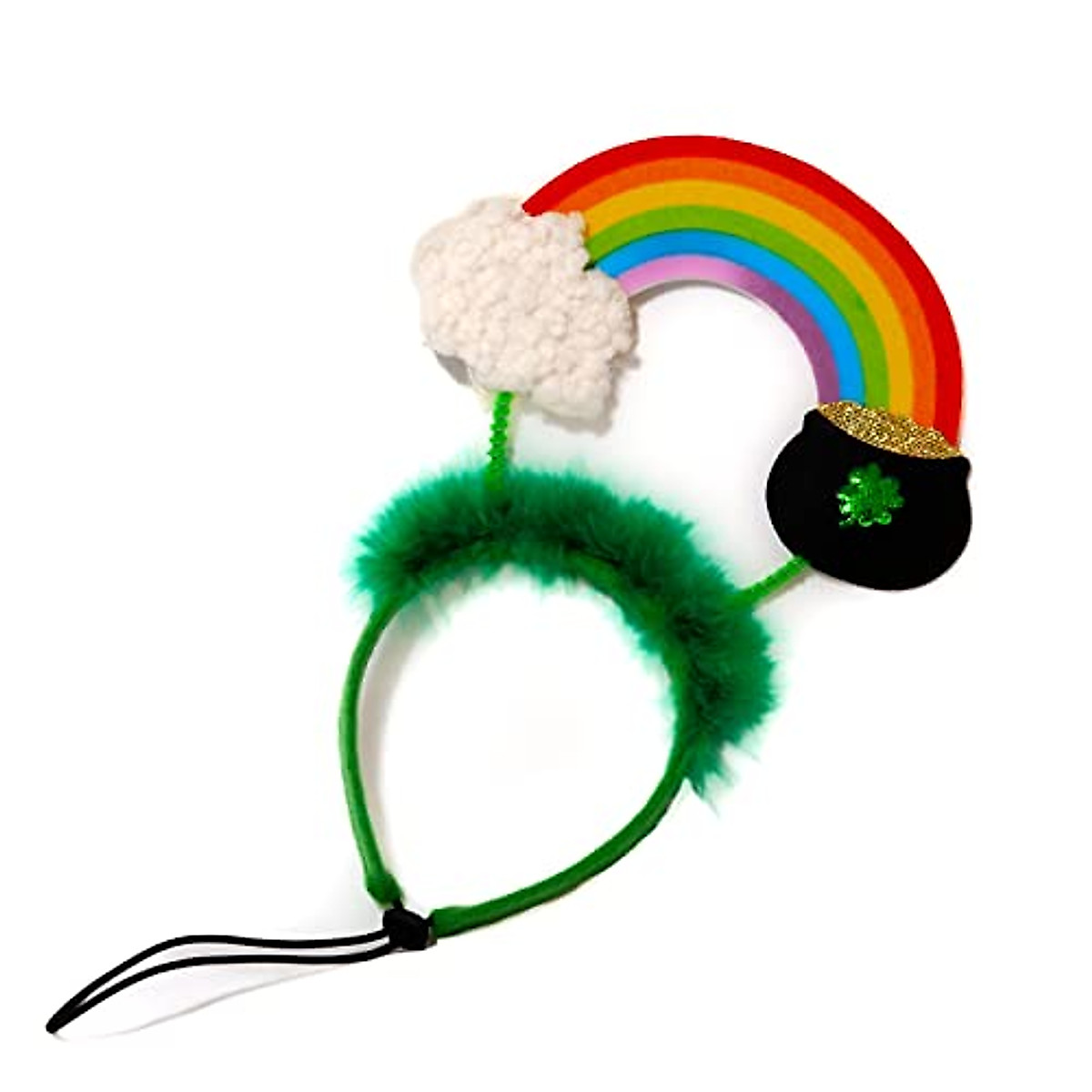 Midlee St. Patrick's Rainbow Pot of Gold Dog Headband