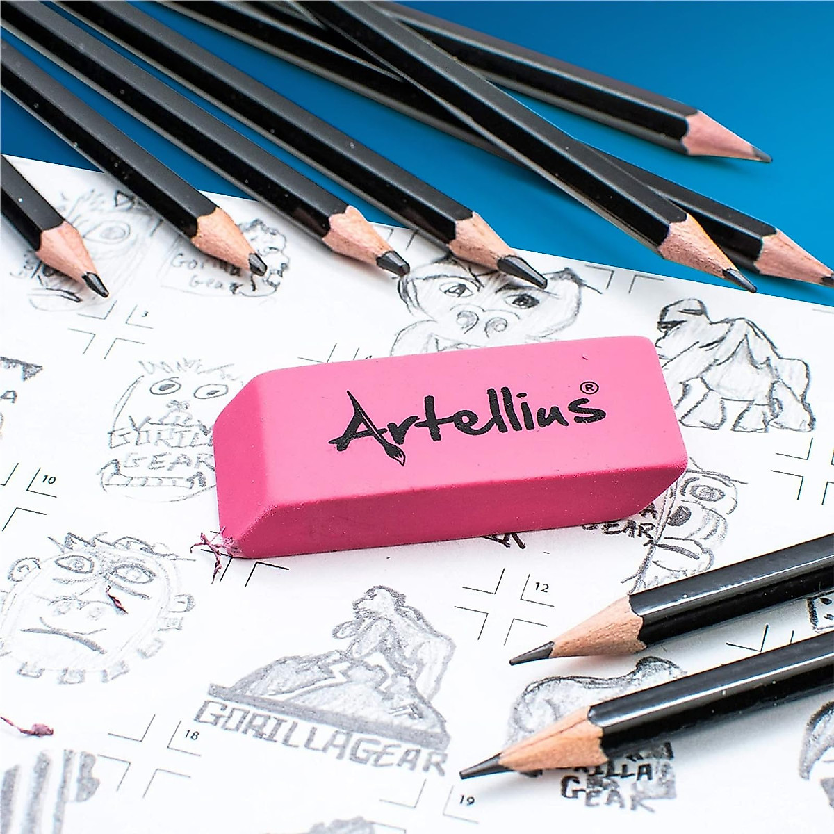 Pink Erasers Pack of 100 - Large Size, Latex & Smudge Free - Bulk School Supplies for Classrooms, Teachers, Homeschool, Office, Art Class, and More!