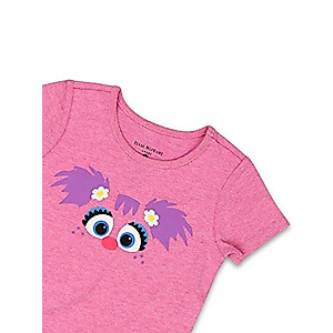 Isaac Mizrahi Loves Sesame Street Abby Cadabby Toddler Baby Short Sleeve Tee (4T, Pink)
