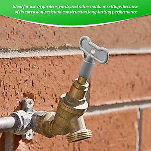 LanKstet 5/16 80132 Sillcock Water Key,Water Spigot knob Keys,Outdoor Faucet Handle,Square Stem Outside Shut Off Valve Hose Key,3 pcs