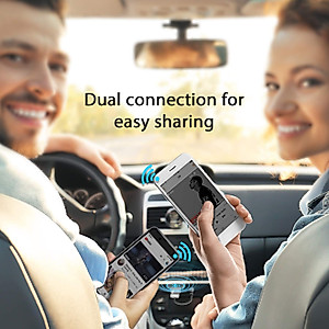 Asseso BR1 Bluetooth Car Receiver – Compact 3.5mm Aux Adapter for Wirelessly Streaming Music with Car/Home Sound Stereo – Bluetooth 4.2; No Charging; Connects Automatically