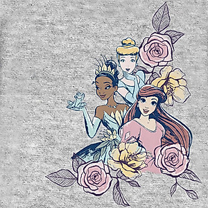 Disney Girls Princess Ariel Tiana Cinderella Skirt Set Sweatshirt And Tutu, Gray, 4T US